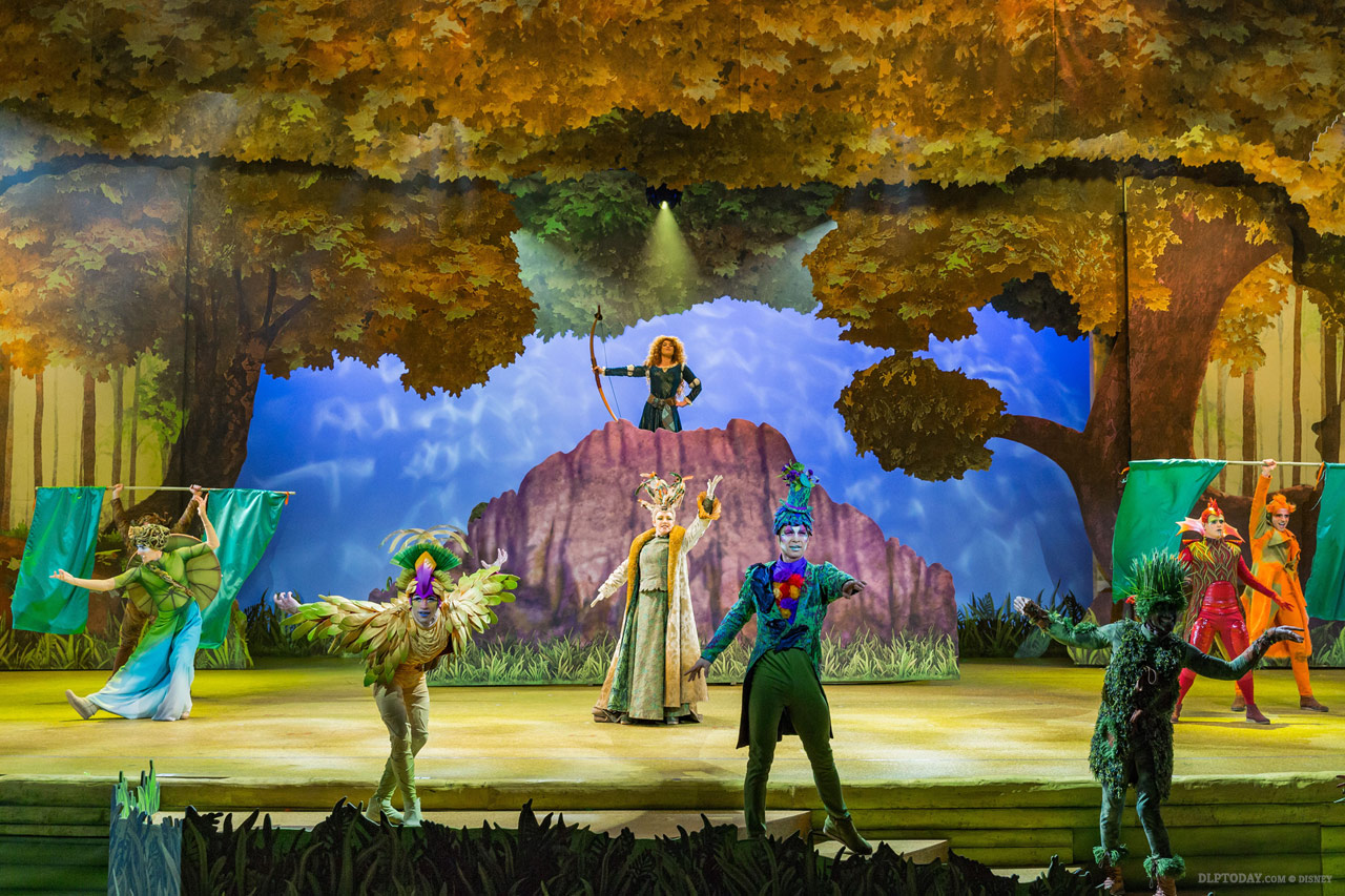 The Forest of Enchantment stage show Disneyland Paris Princess Merida Brave